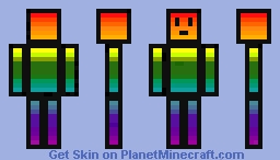 Rainbow box 2 Minecraft Skin