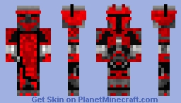 red warrior Minecraft Skin