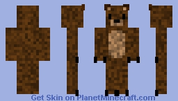 Brown Bear Minecraft Skin