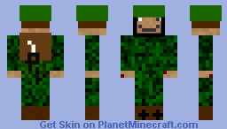 ww2 defence Minecraft Skin
