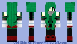 bnha girl deku Minecraft Skin