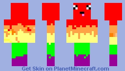 Derpy rainbow dude Minecraft Skin