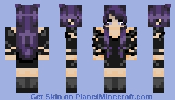 goth witch Minecraft Skin
