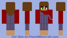 Red + Overalls Minecraft Skin