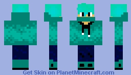 Blue Hoodie Minecraft Skin