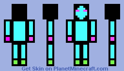 new version of blue enderman Minecraft Skin