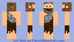 Cave man Minecraft Skin