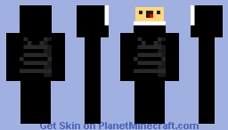 Black derpy astronaut skin Minecraft Skin