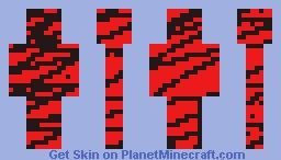 Red and black man Minecraft Skin