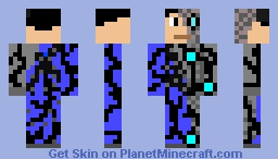 Half Robot Minecraft Skin