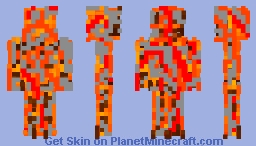 molten man Minecraft Skin
