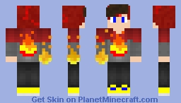 the boy of fire! Minecraft Skin