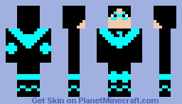 Nightwing Minecraft Skin