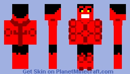 Red hulk Minecraft Skin