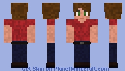 Red Shirt Guy Minecraft Skin