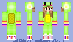 Turtle Girl Minecraft Skin