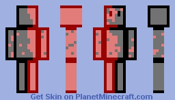 half and half pixal Minecraft Skin