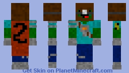 Zombie Battler w/ Cape - zØmbie Minecraft Skin