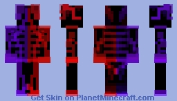 Red and purple death reaper Minecraft Skin