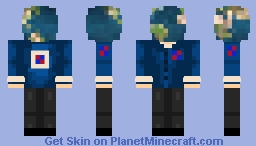 Globe w/ Logo Minecraft Skin