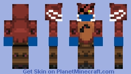 Foxy with a mask and gloves Minecraft Skin