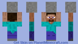 Steve carrying stone Minecraft Skin