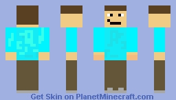 Blue Shirt Male Minecraft Skin