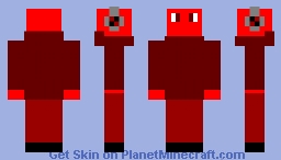 red man with hood Minecraft Skin