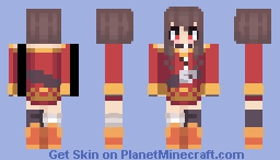 Blushing Megumin Minecraft Skin