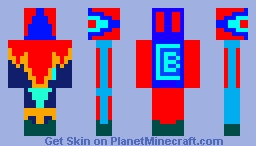 CyberBlue's Minecraft youtube skin Minecraft Skin