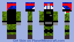 military soldier V2 Minecraft Skin