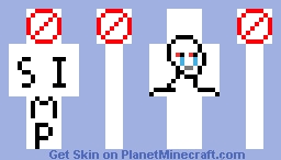 Sad Simp Face Skin Minecraft Skin