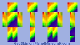 Rainbow Humanoid Minecraft Skin