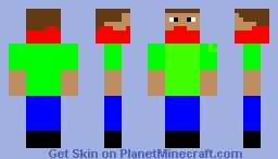 Boy With Red Scarf Minecraft Skin