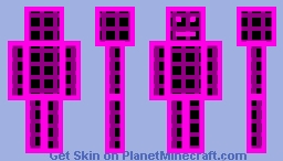 Pink Glitch Minecraft Skin