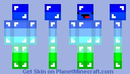 Blue/Green Derp (Skeppy) Minecraft Skin