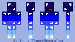Dark Blue/Light Blue Derp (Skeppy) Minecraft Skin