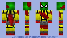 hazmat green spider Minecraft Skin