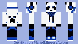 Blue Panda Minecraft Skin