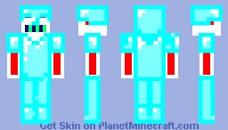killer bot with inversed diamond armor by Mape_30 Minecraft Skin