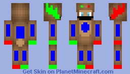 Colorful Moose Minecraft Skin