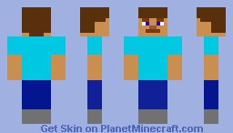 Remastered Steve Minecraft Skin