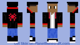 Spider hoodie boy Minecraft Skin