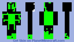 Black and green Minecraft Skin