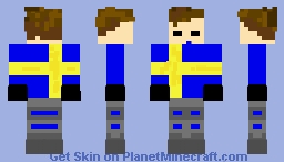 Swedish PvPer Minecraft Skin
