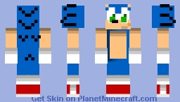 Sonic The Hedgehog Minecraft Skin