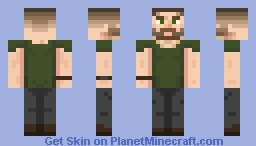 Skin fade and beard Minecraft Skin