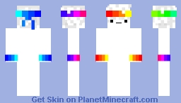 PvP rainbow fade Minecraft Skin