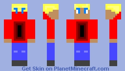 Red Warp Minecraft Skin