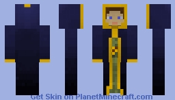 Custom wizard robes for Glitched Vision Minecraft Skin